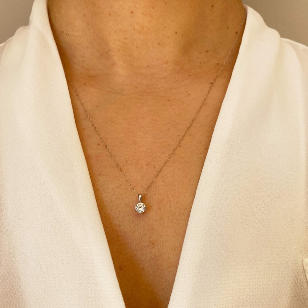 Diamond Pendant Necklace Gold Chain