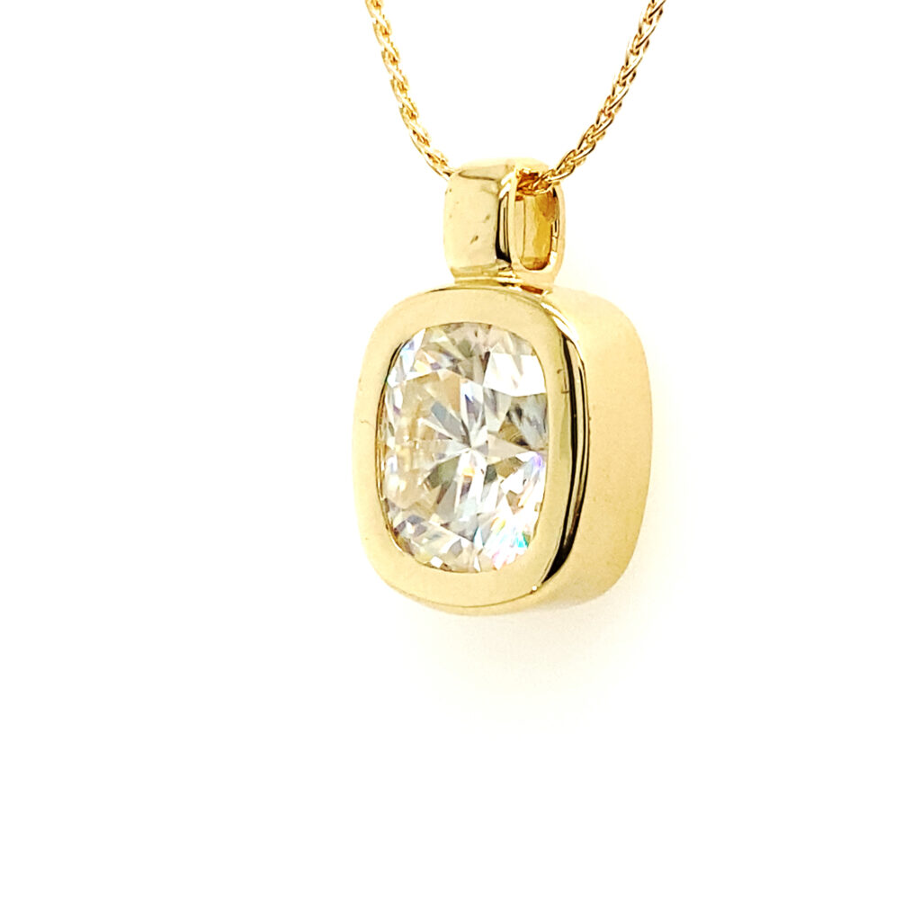 Brilliant Moissanite Pendant Necklace |Bling Advisor Product