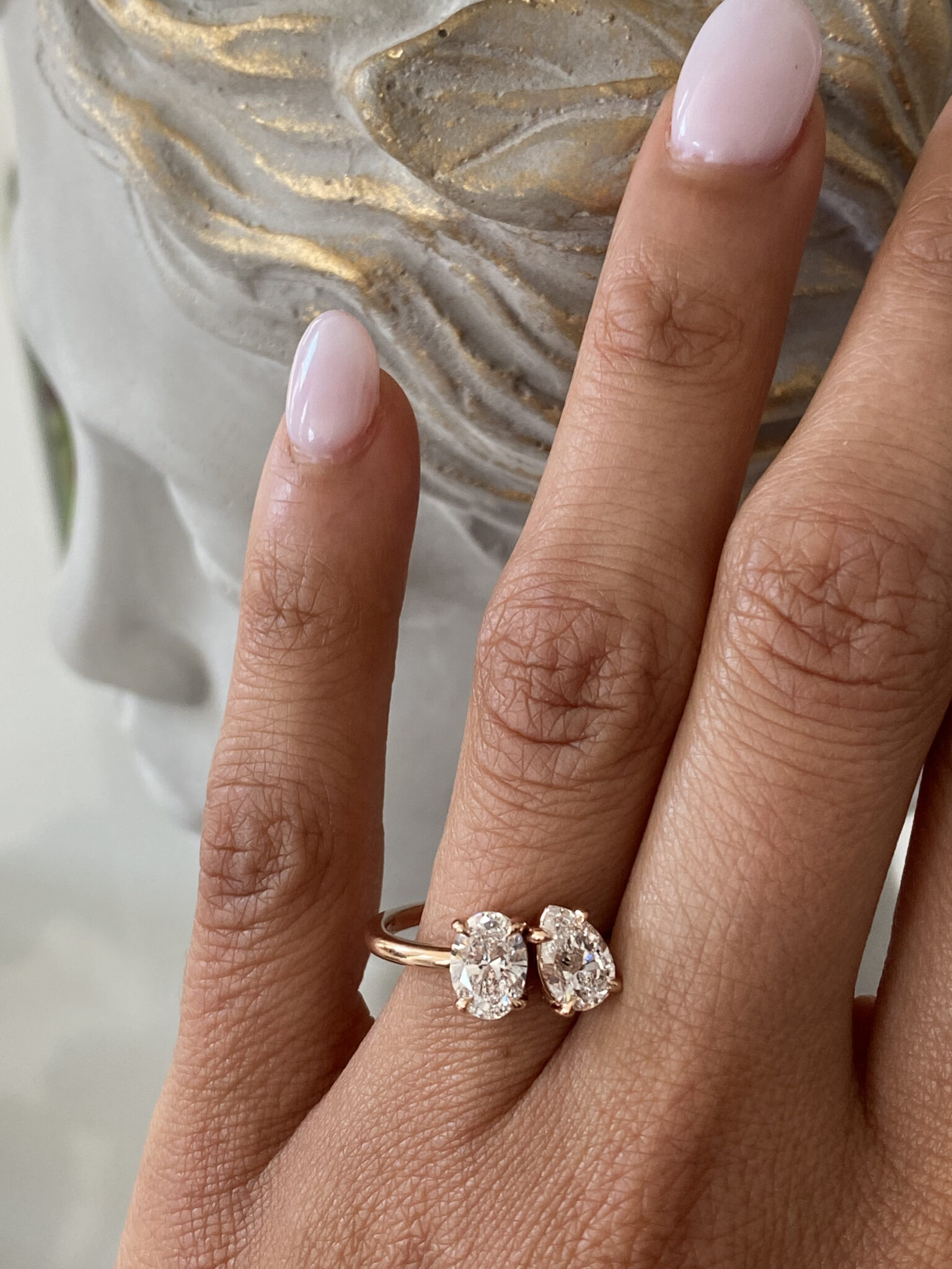 Two Stone Diamond Engagement Ring | Bling Advisor Product