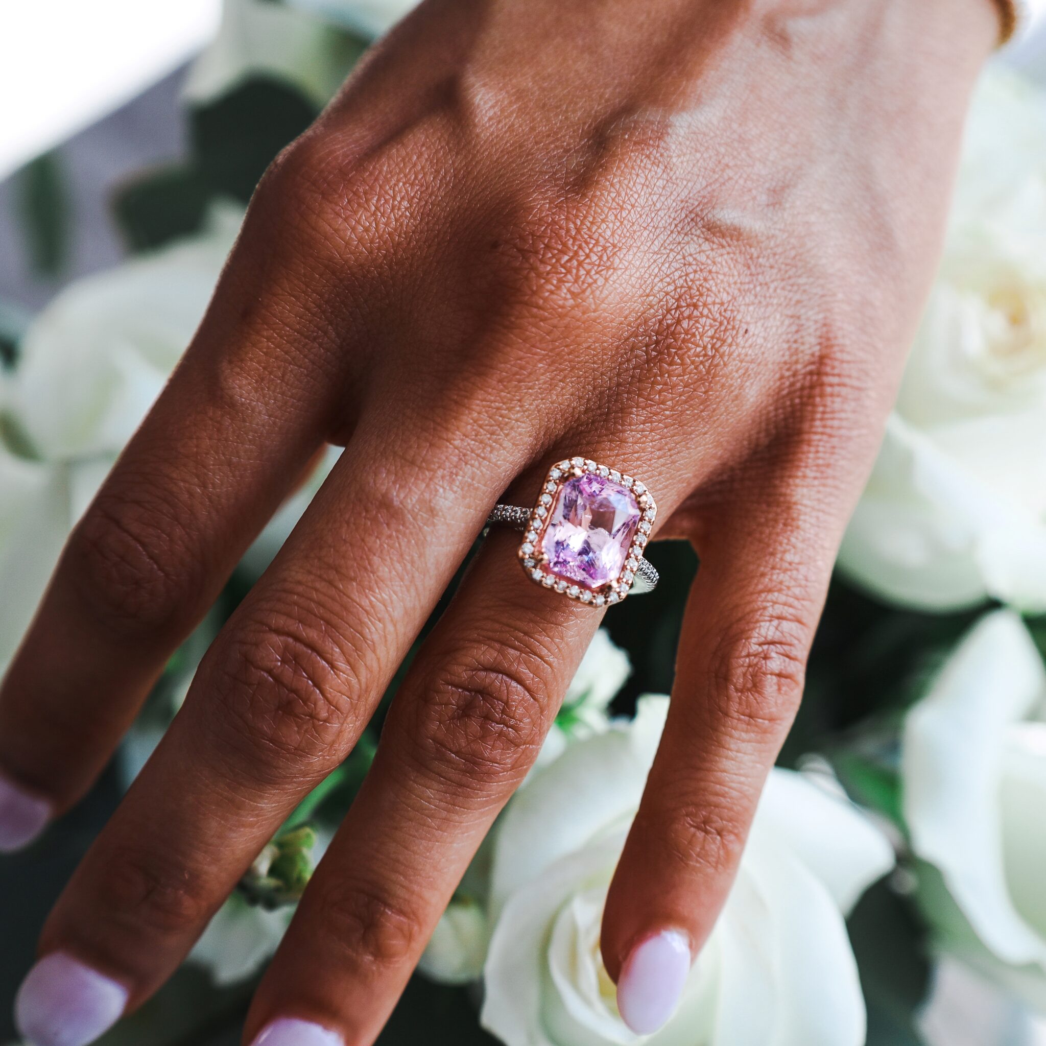 Emerald Cut Morganite Ring | Bling Advisor Product