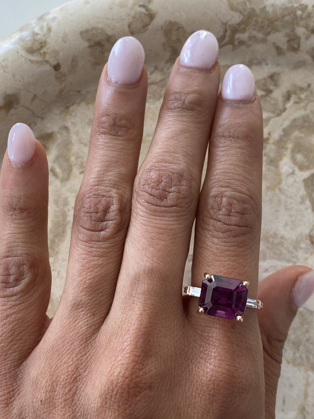 Purple Grape Garnet and Diamond Ring | Bling Advisor Blog