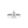 Pear Diamond Engagement Ring with Contour Bands – blingadvisor.com