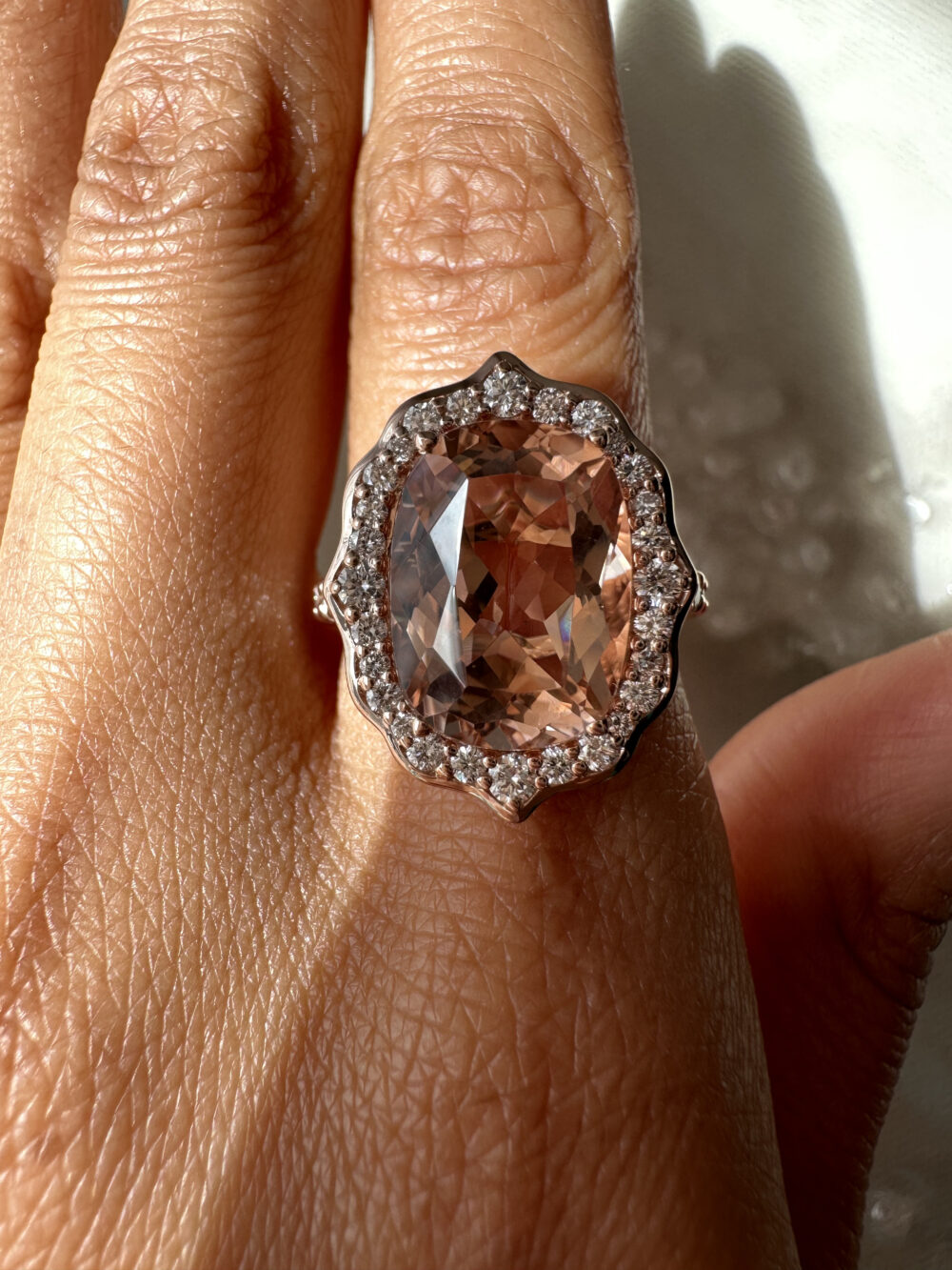 Morganite Ring Rose Gold | blingadvisor.com